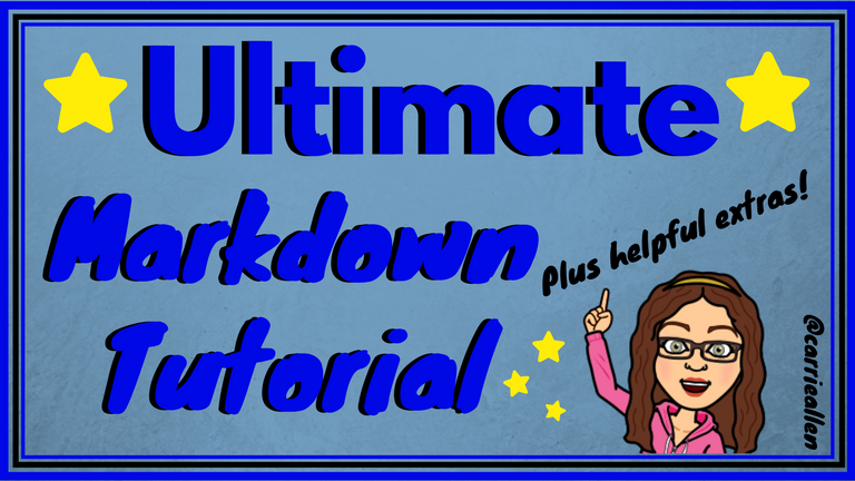 🌟ULTIMATE Markdown Tutorial🌟 — Steemit